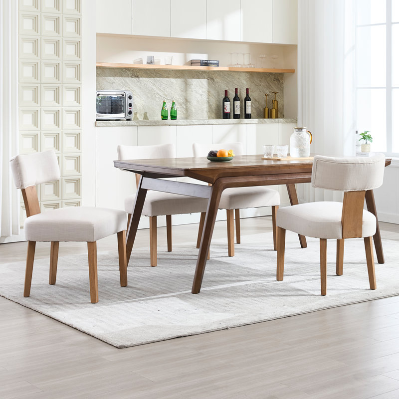 Modern linen dining chairs store